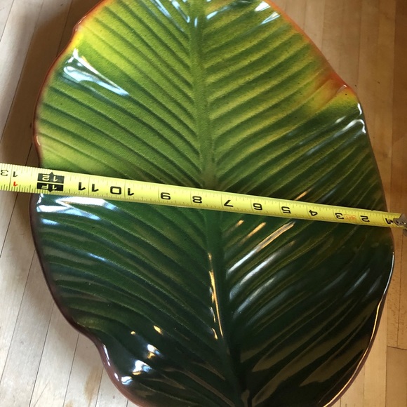 tropical clay | Dining | Newvintage Tropical Clay Hawaiian Leaf Platter | Poshmark
